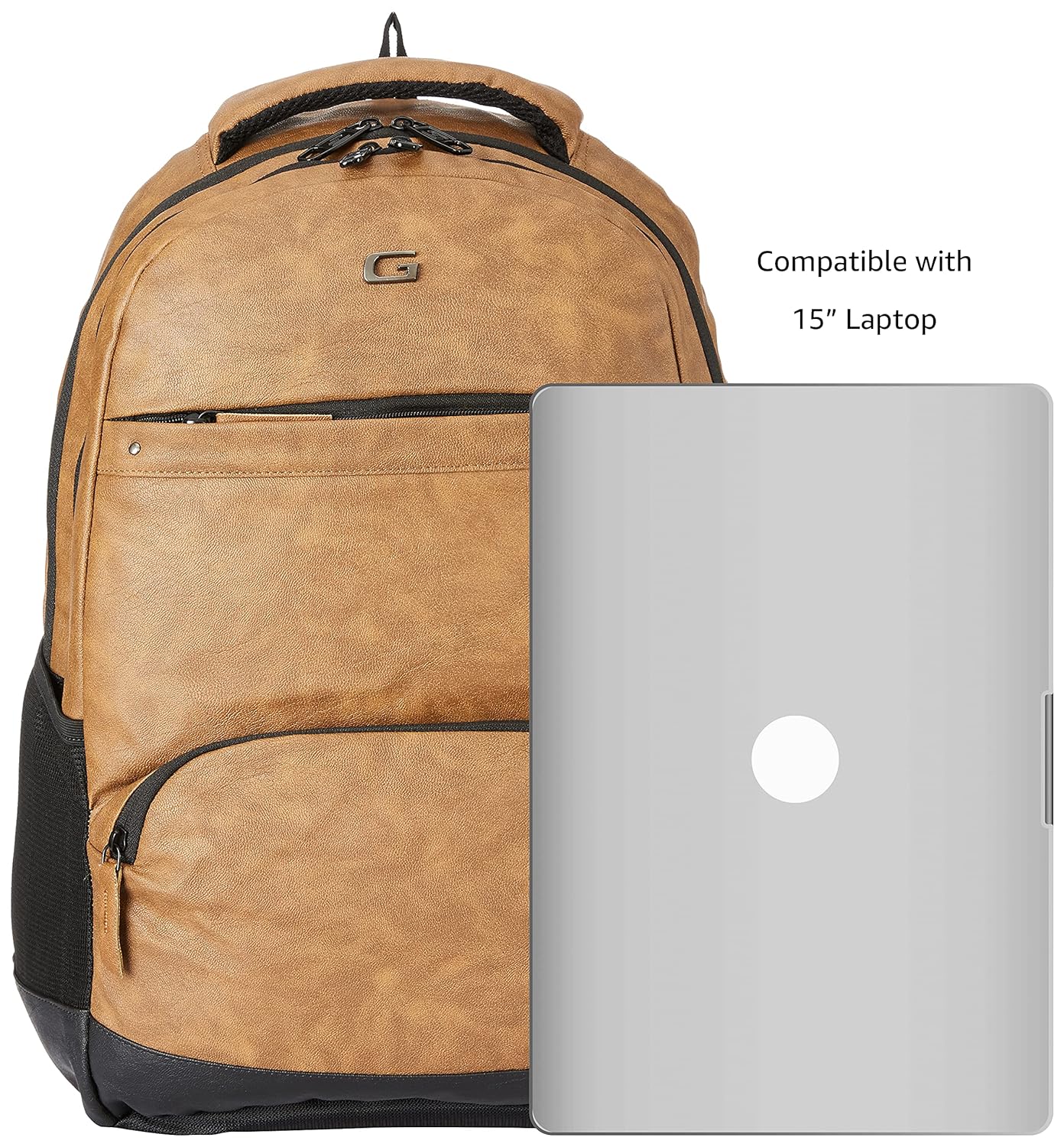 Skylan Leather 18 cms Tan Laptop Backpack – skyland bag