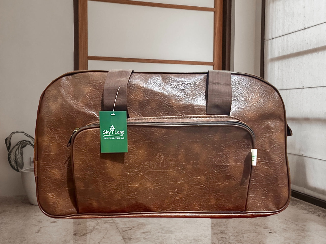 Skyland Duffle Brown leather Bag – skyland bag